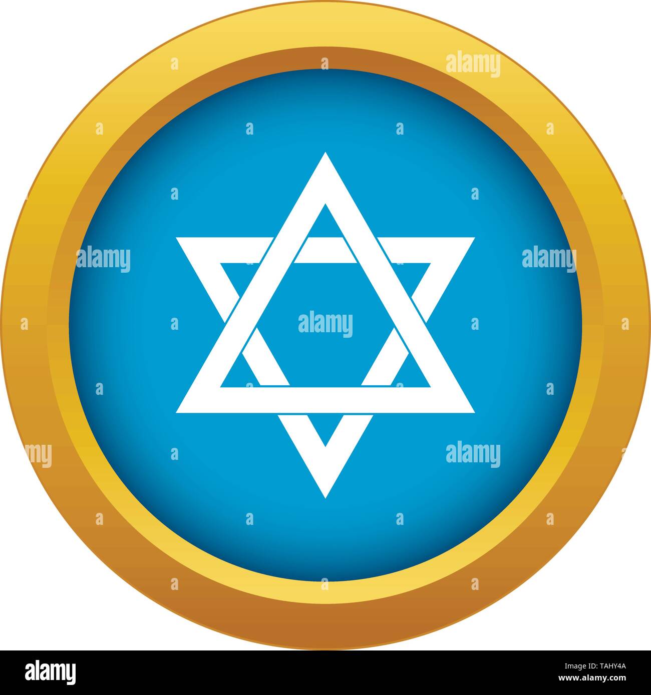 Star of David icon blue vector isolated Stock Vector Image & Art - Alamy
