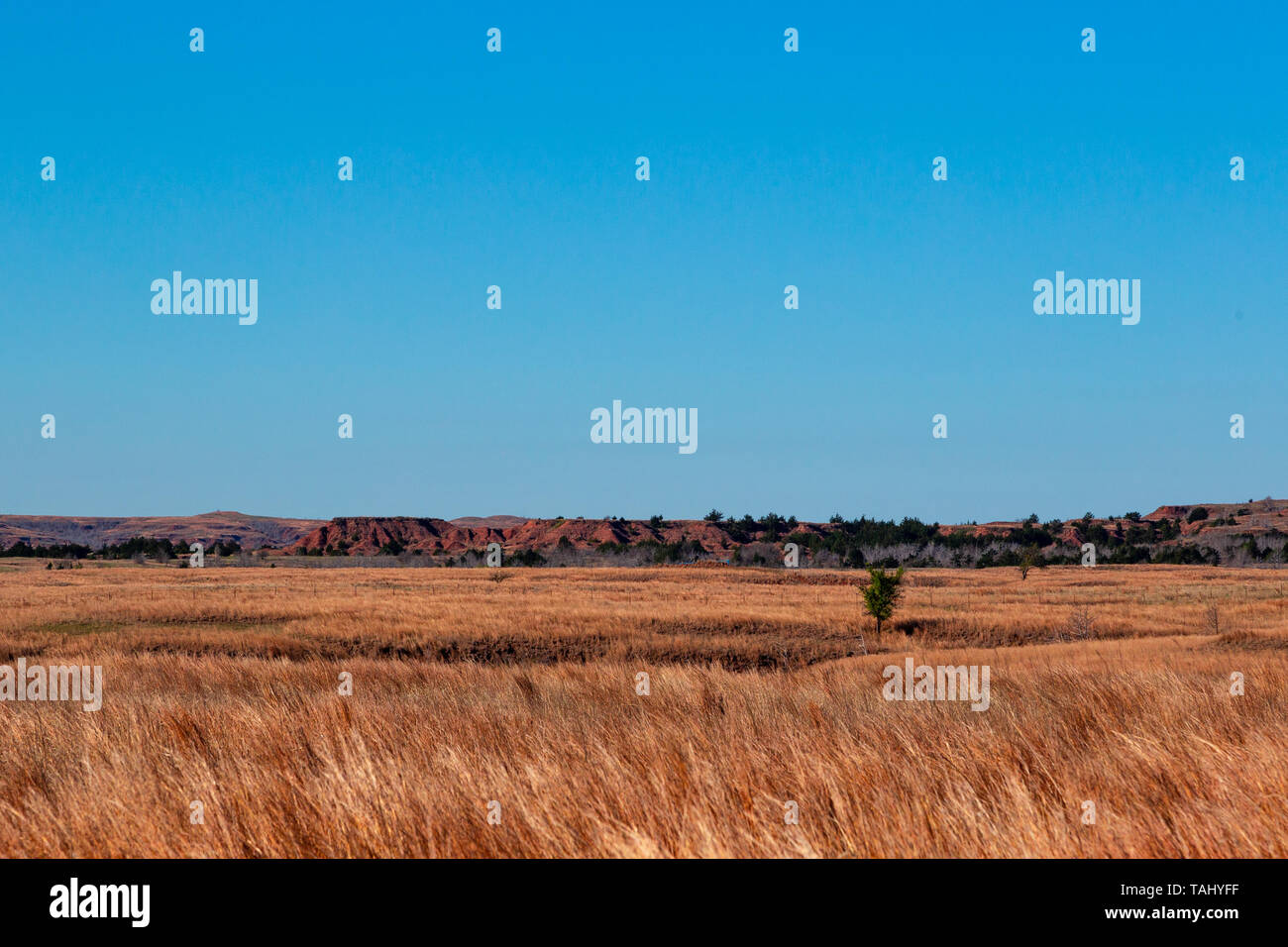 Gypsum Red Hills Stock Photo - Alamy