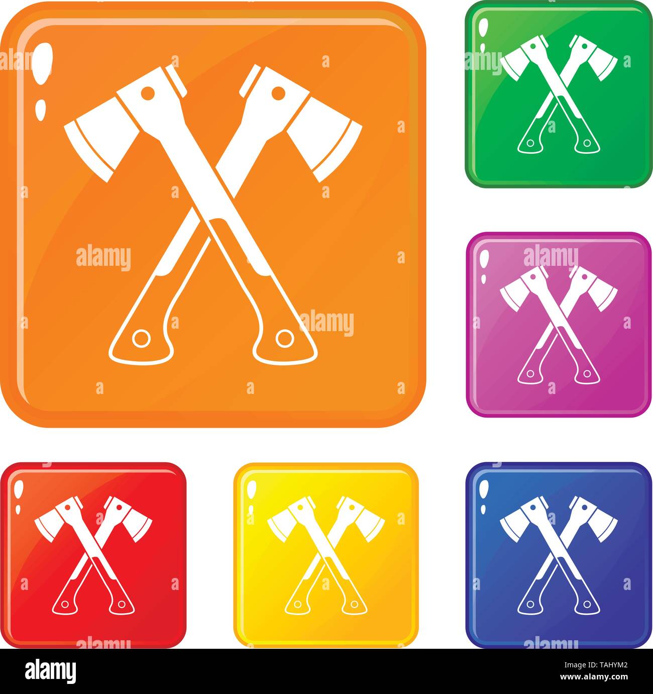 Crossed axes icons set vector color Stock Vector Image & Art - Alamy