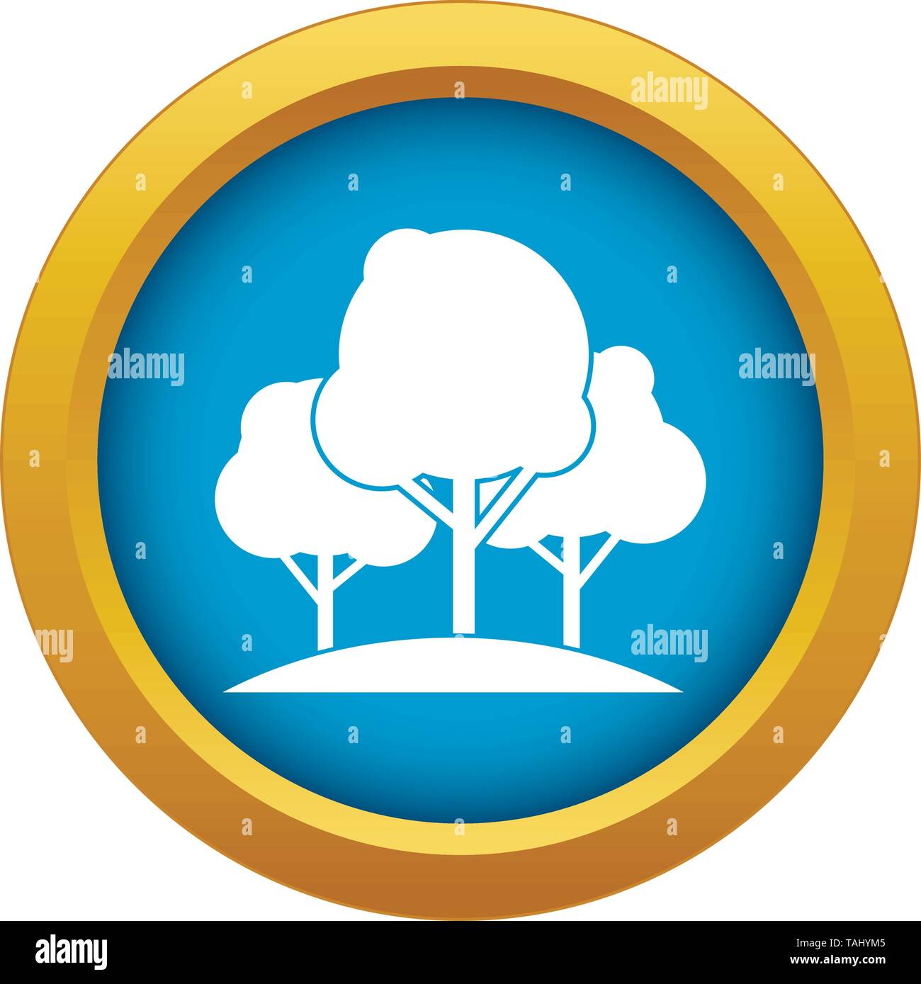 Forest trees icon blue vector isolated Stock Vector Image & Art - Alamy