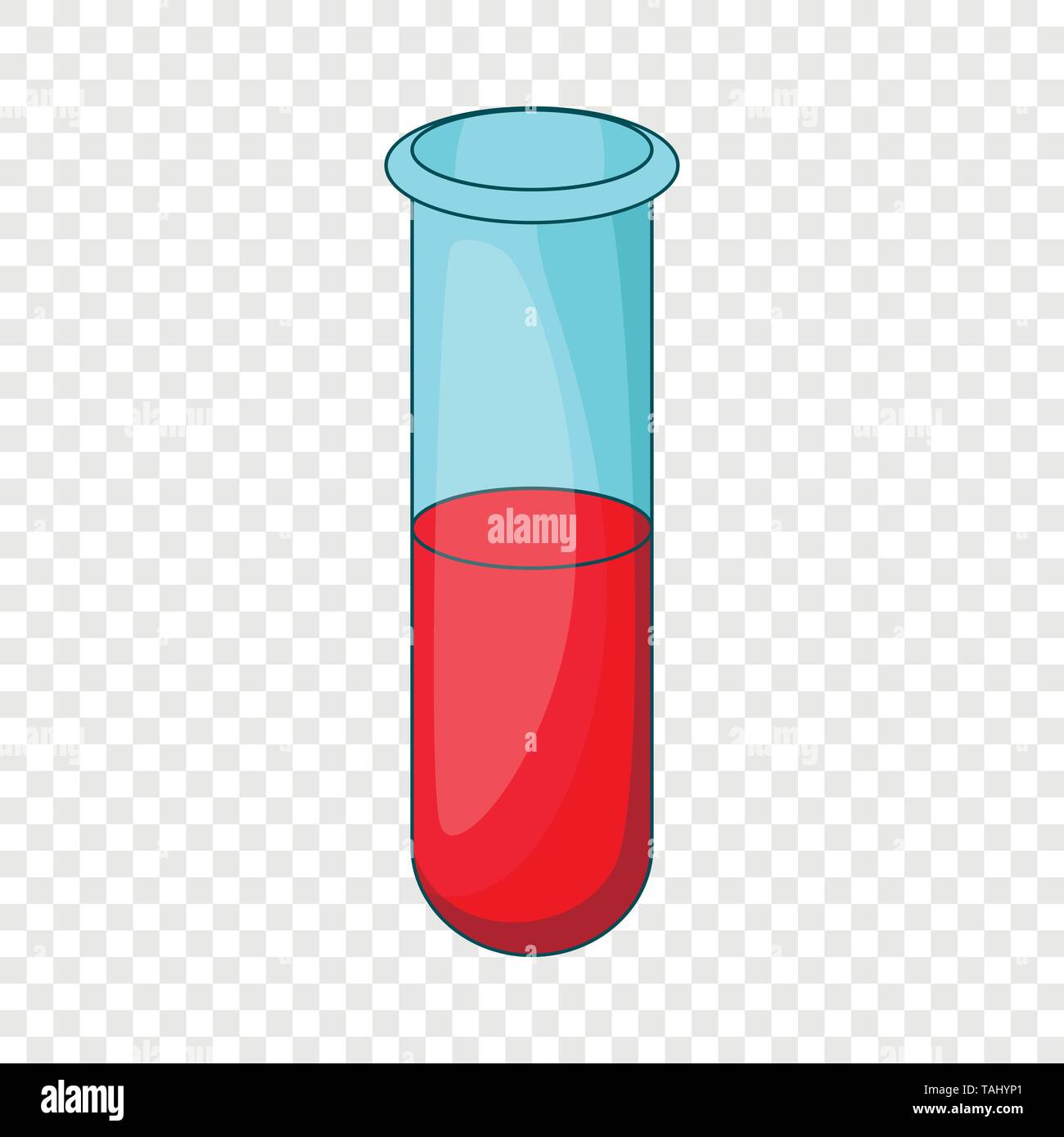 Test tube with blood icon, cartoon style Stock Vector Image & Art - Alamy