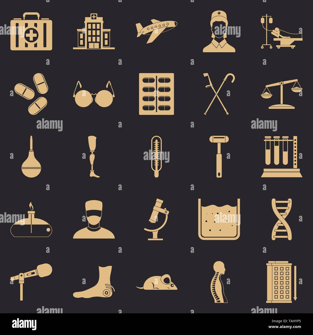 Field hospital icons set, simple style Stock Vector Image & Art - Alamy