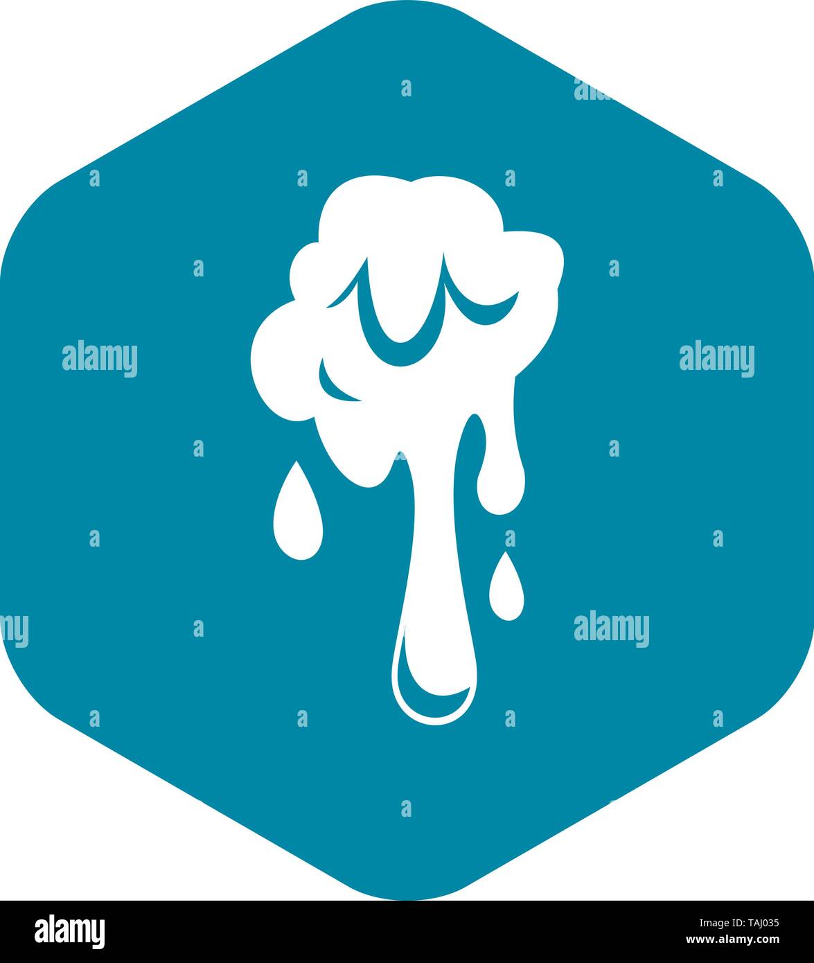 Dripping slime icon, simple style Stock Vector Image & Art - Alamy