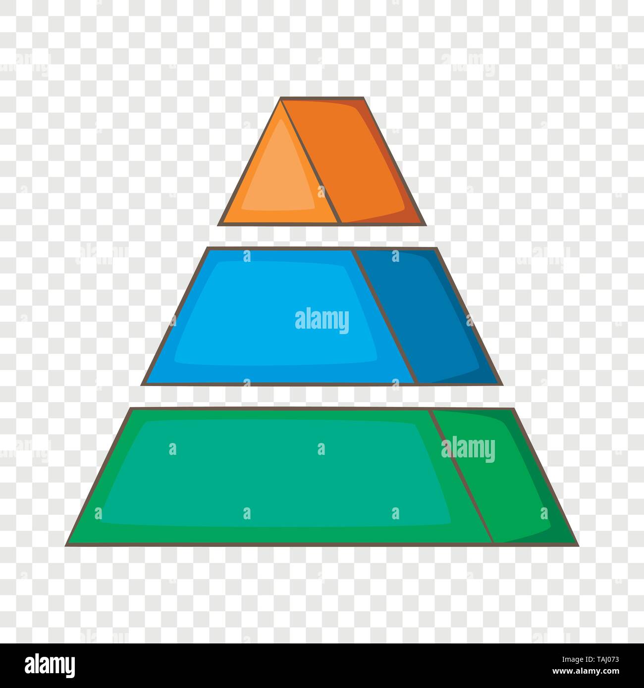 Stacked pyramid icon, cartoon style Stock Vector Image & Art - Alamy