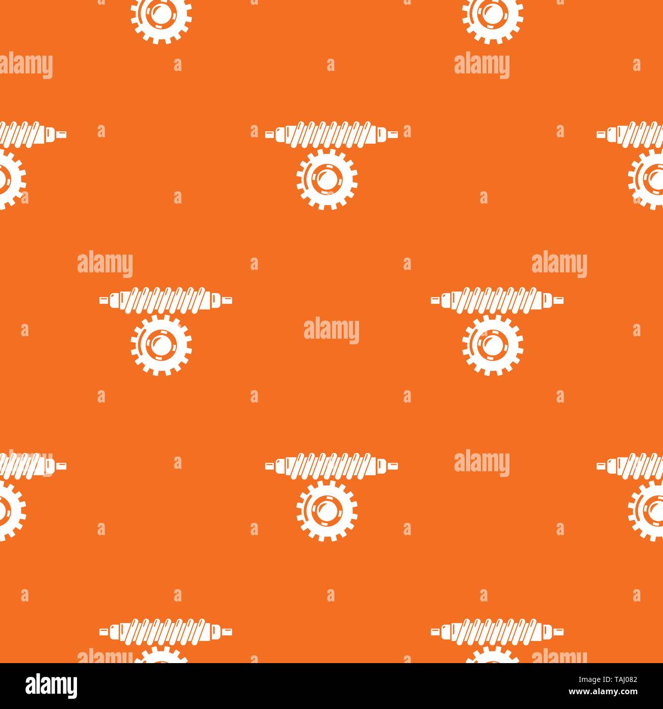 Worm gear pattern vector orange Stock Vector Image & Art - Alamy