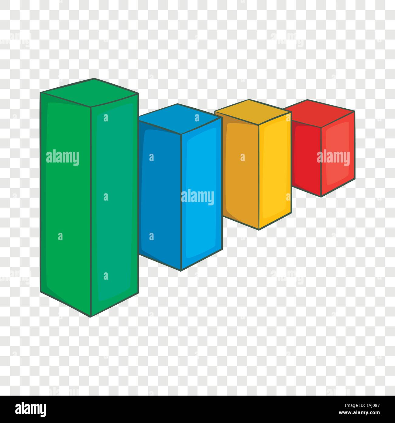 Business graph icon, cartoon style Stock Vector Image & Art - Alamy