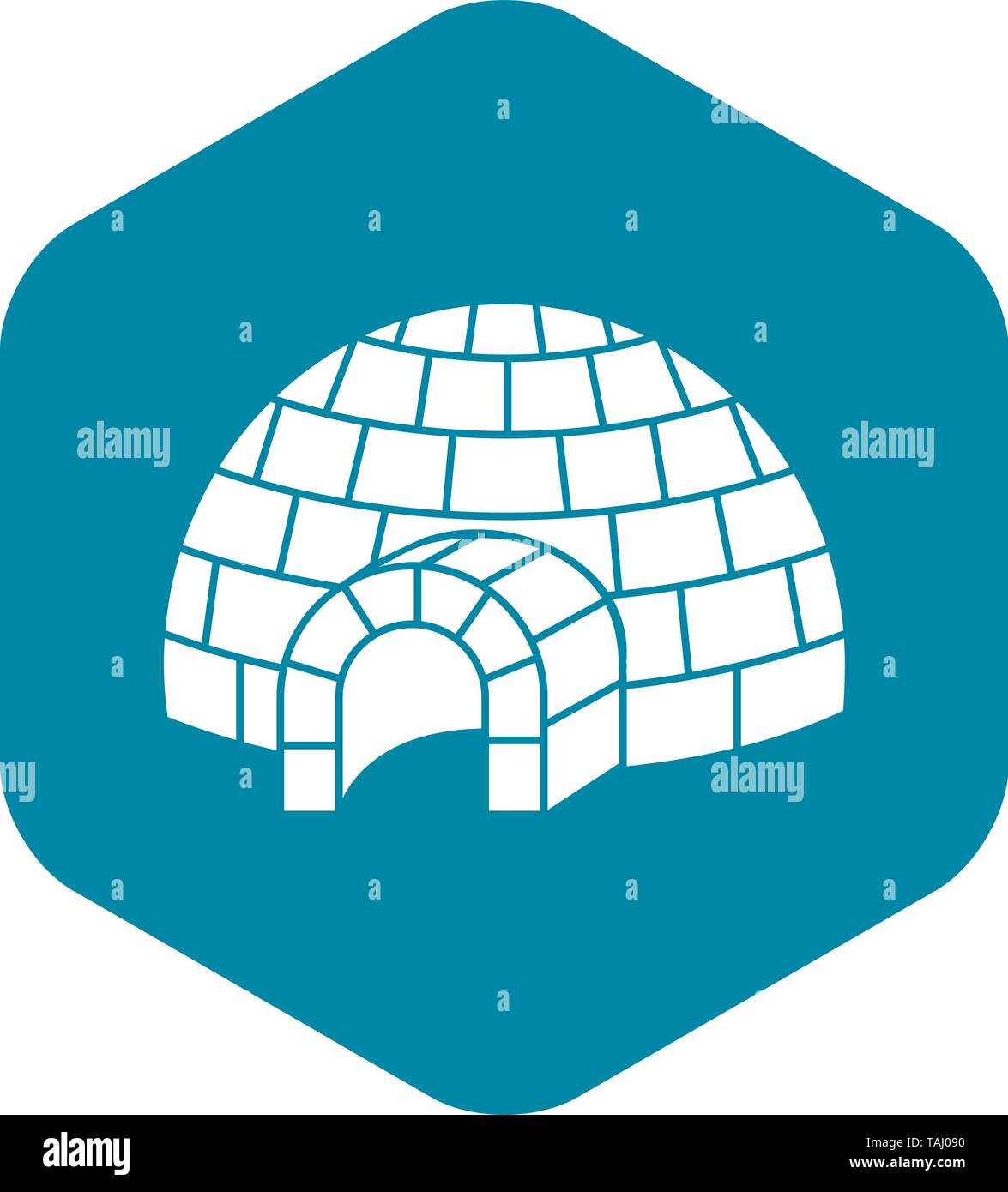 Igloo icon, simple style Stock Vector Image & Art - Alamy
