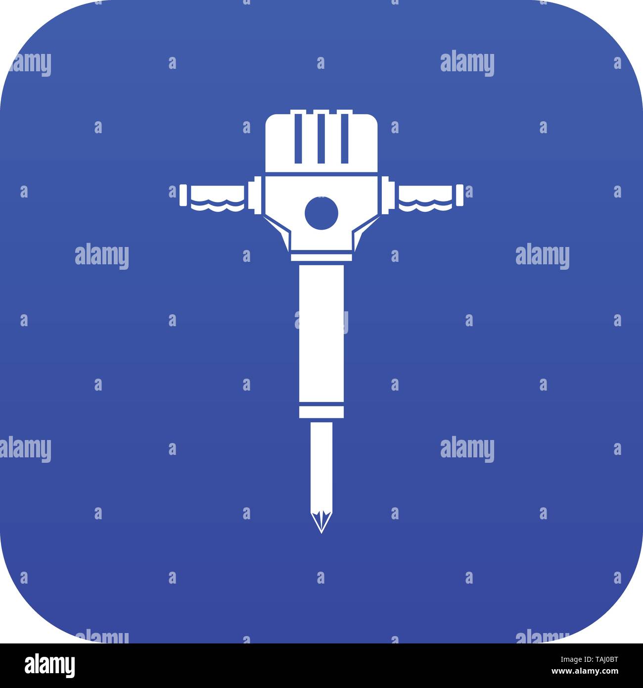 Jackhammer icon digital blue Stock Vector Image & Art - Alamy
