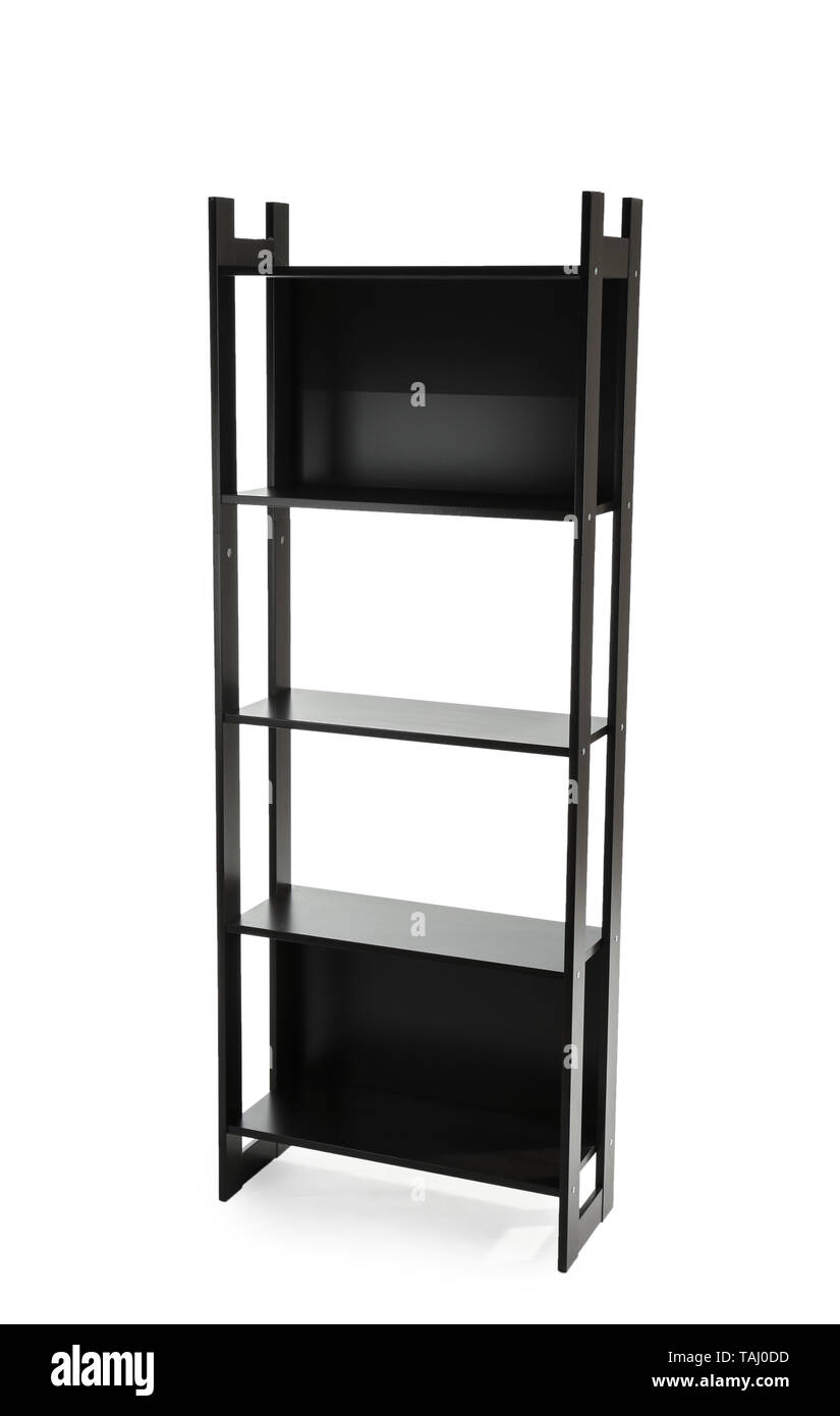 Shelf unit on white background Stock Photo - Alamy