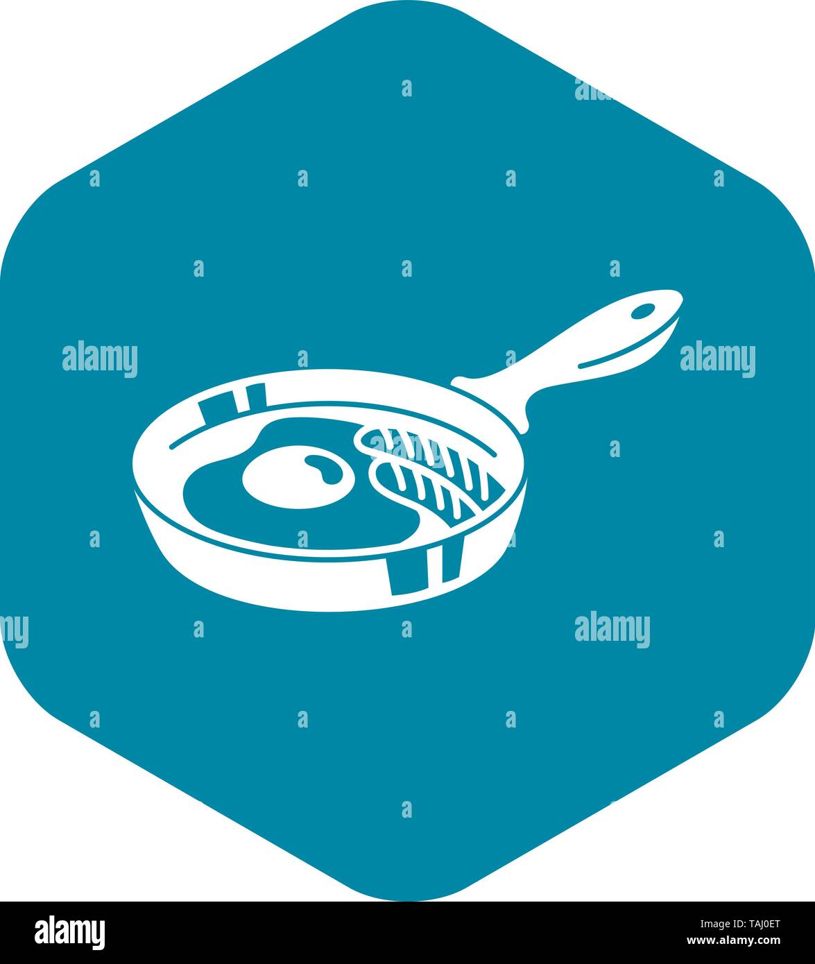 Egg griddle icon, simple style Stock Vector Image & Art - Alamy