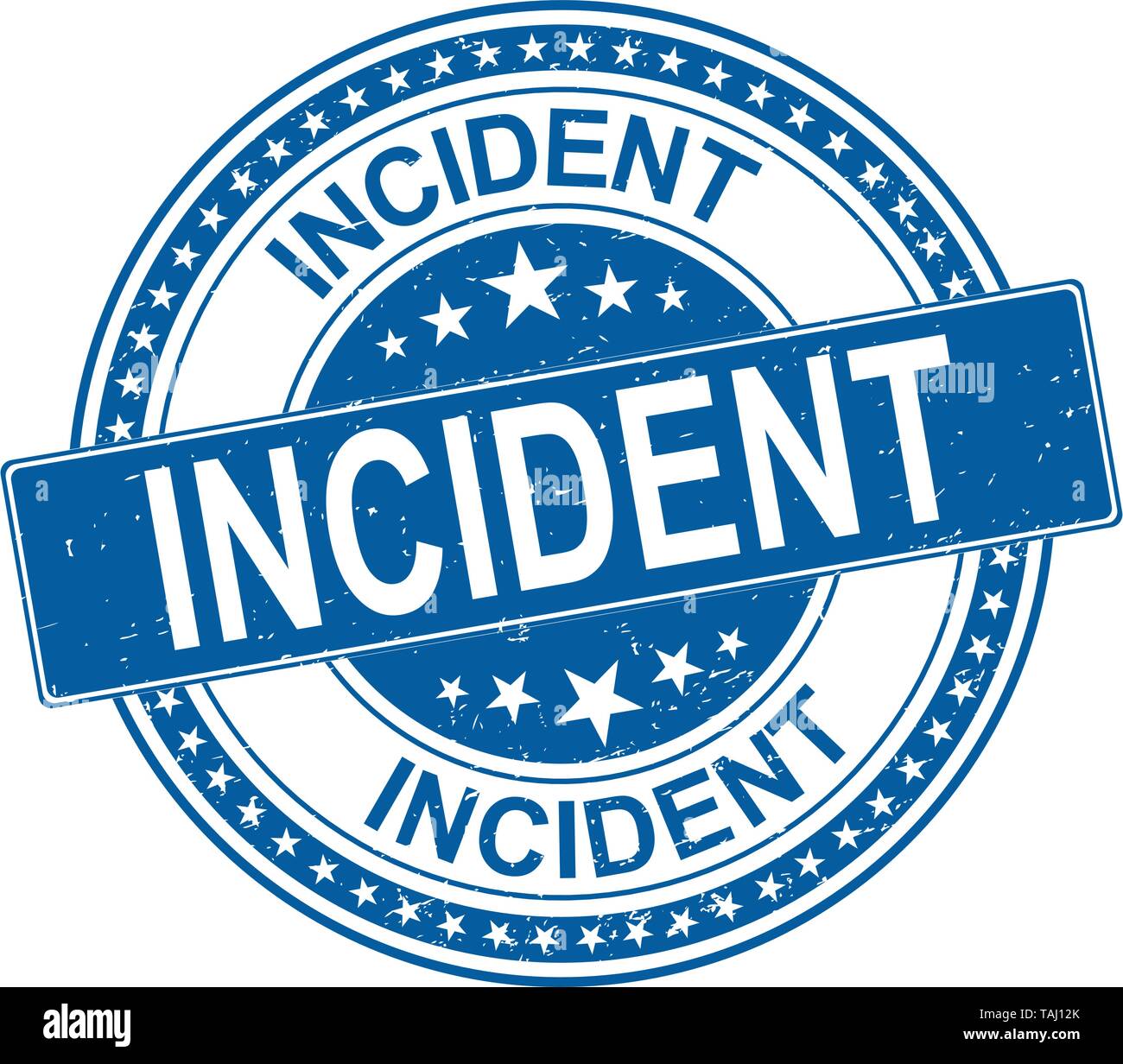 incident grunge rubber stamp vector illustration isolated Stock Vector ...