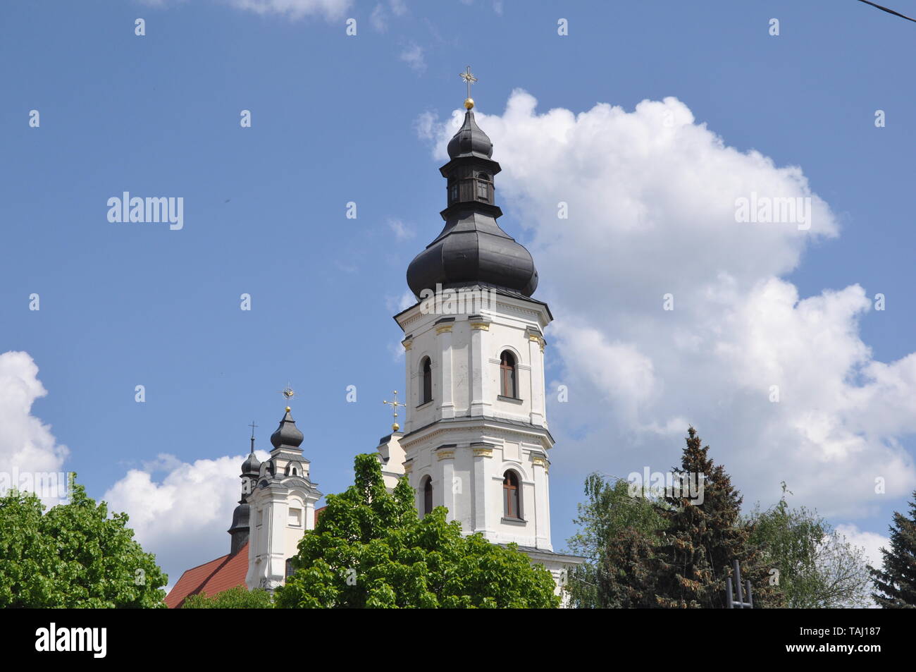 Pinsk, Belarus. View on the Church of the Assumption of the Blessed ...