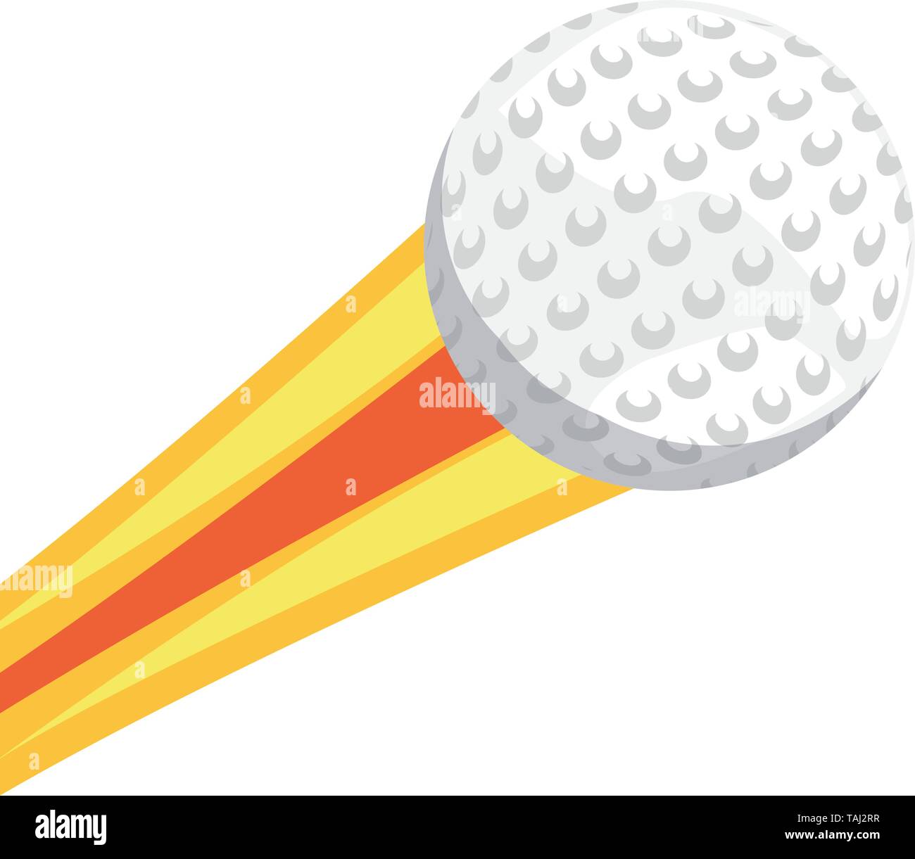 flying golf ball sport vector illustration design Stock Vector Image ...