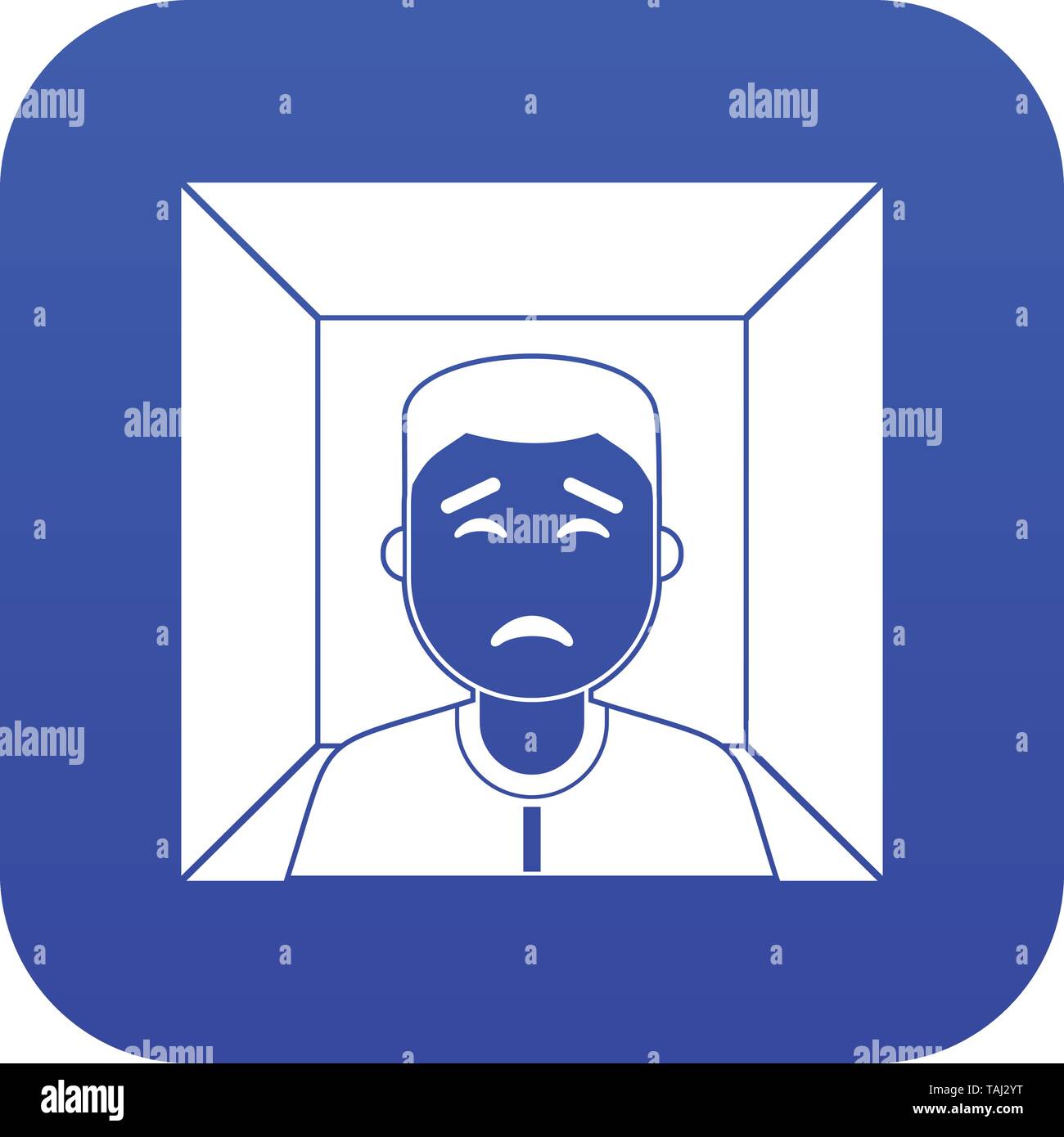 Man icon digital blue Stock Vector Image & Art - Alamy