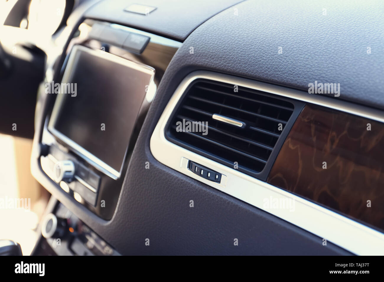 Air conditioner system in modern car, closeup Stock Photo - Alamy