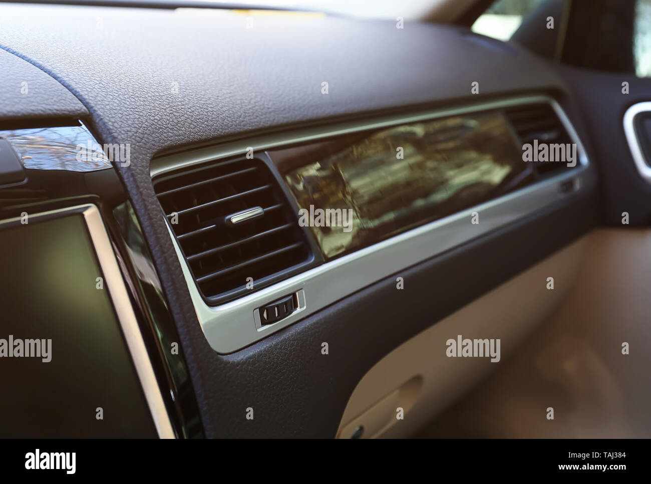 Air conditioner system in modern car, closeup Stock Photo - Alamy