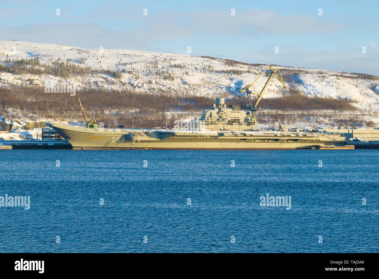 Admiral kuznetsov aircraft carrier hi-res stock photography and images ...