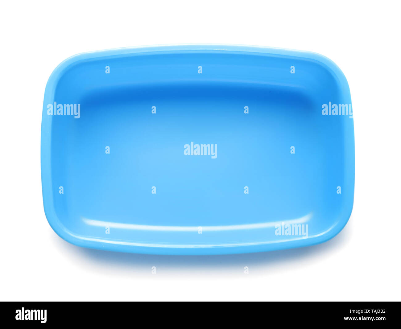 Empty school lunch box on white background Stock Photo - Alamy