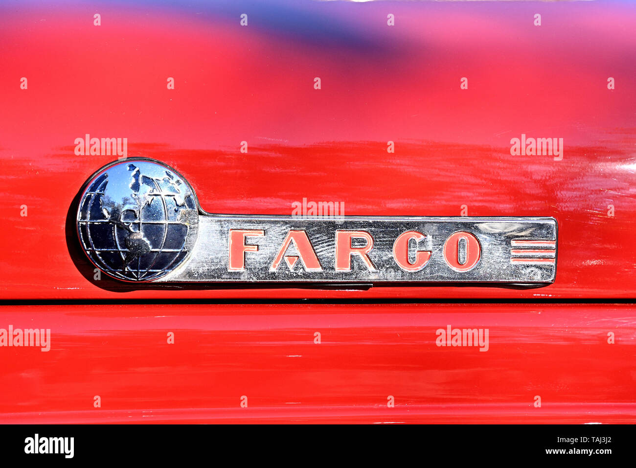 1946 Fargo name plate Stock Photo - Alamy