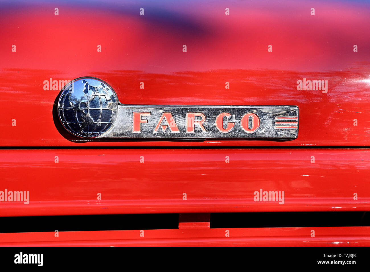 1946 Fargo name plate Stock Photo - Alamy