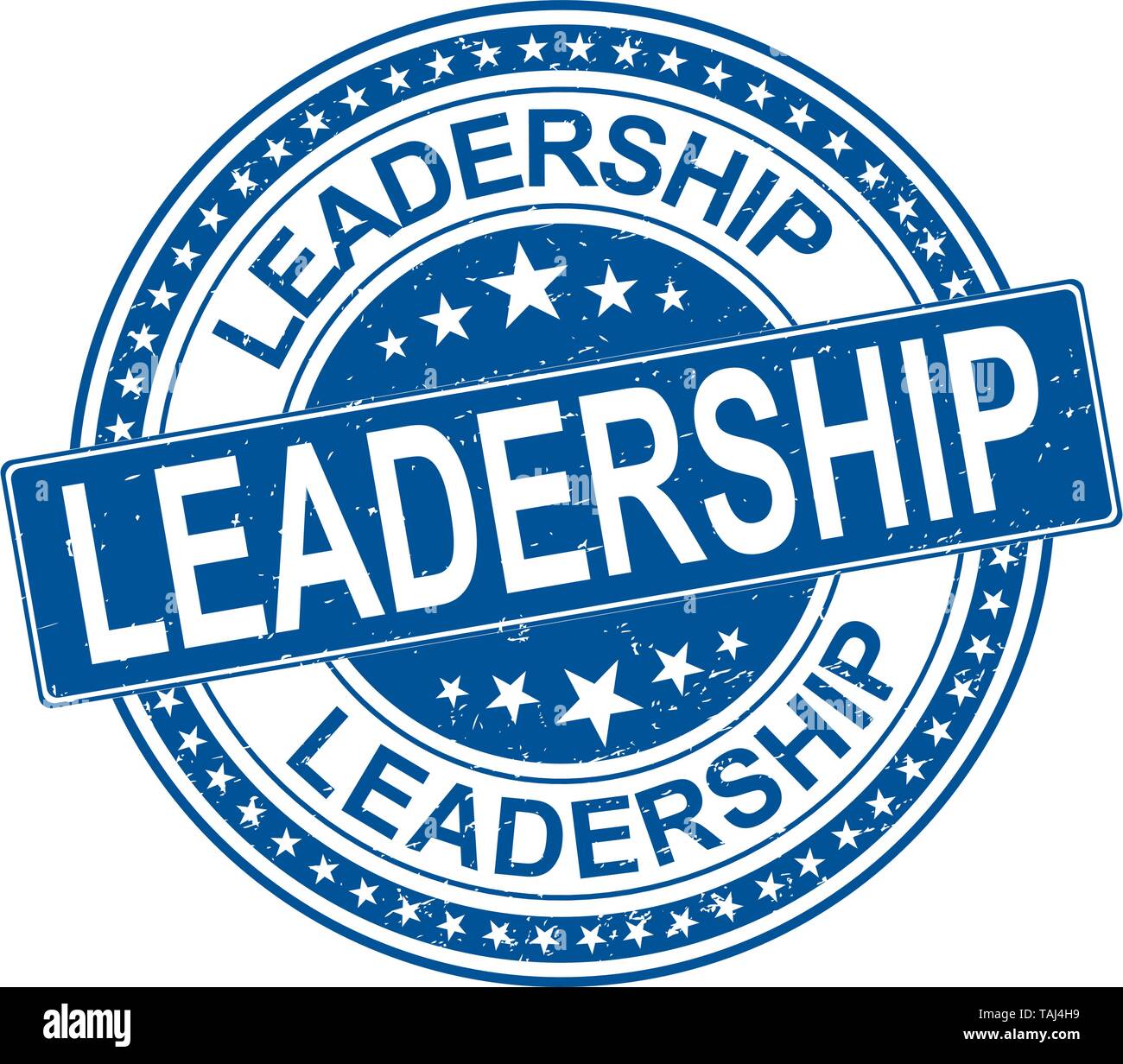 leadership grungy retro old web round rubber stamp Stock Vector Image ...