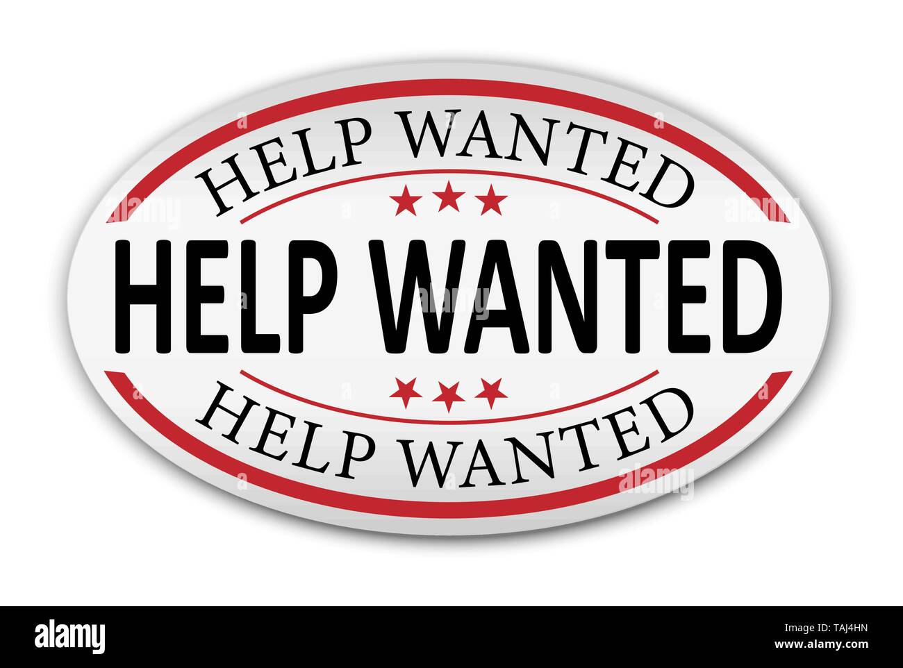 Help Wanted Vector Retro Paper Labels Label Tags on white Background ...