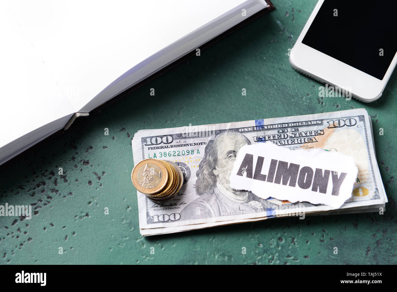 Kid money table hi-res stock photography and images - Alamy
