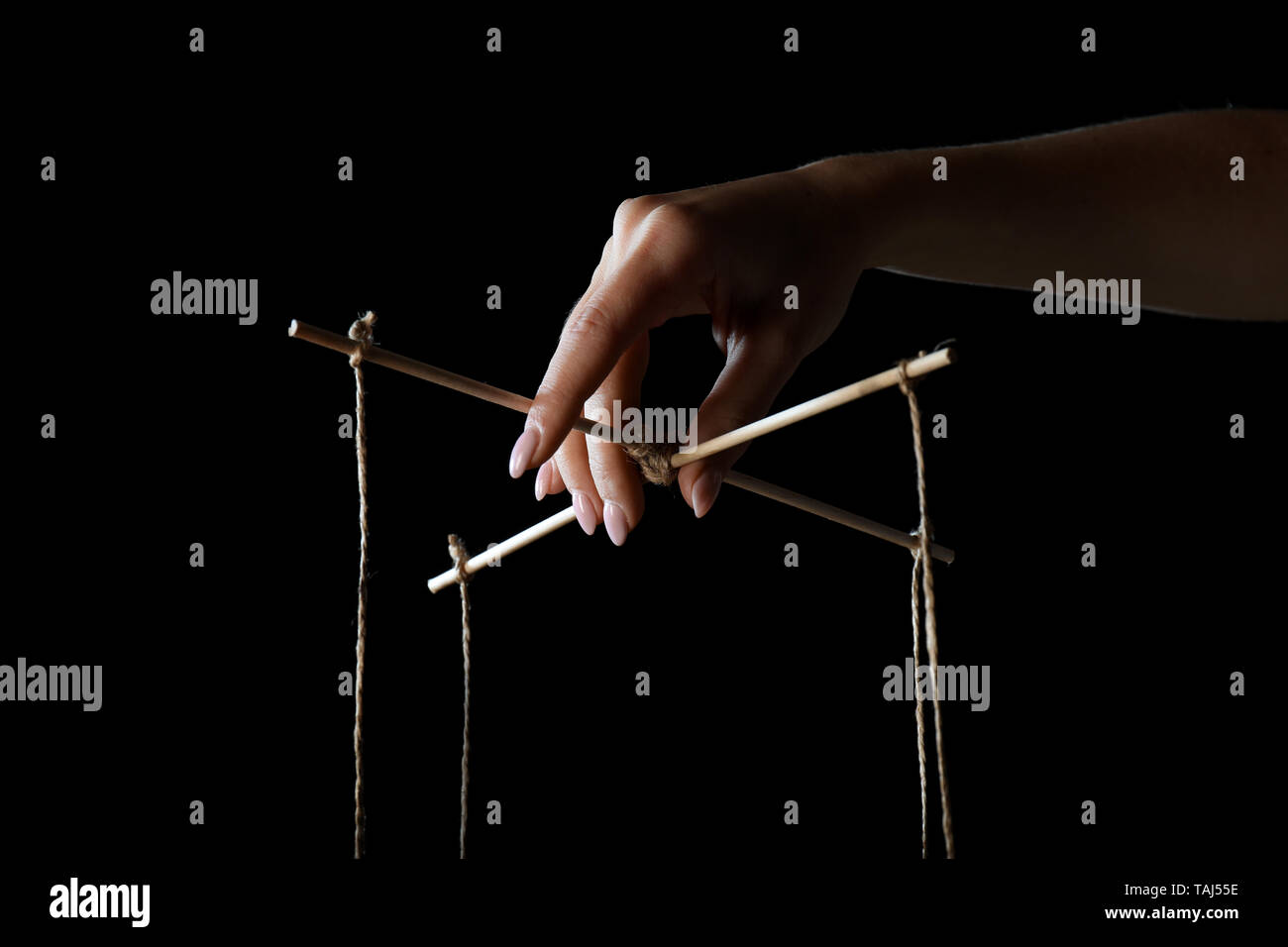 Brain with puppet strings hi-res stock photography and images - Alamy