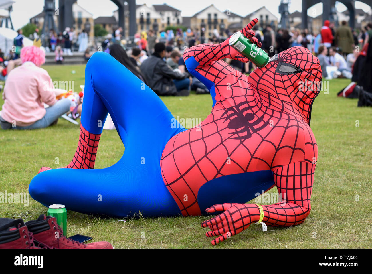 Spider man cosplayer hi-res stock photography and images - Alamy