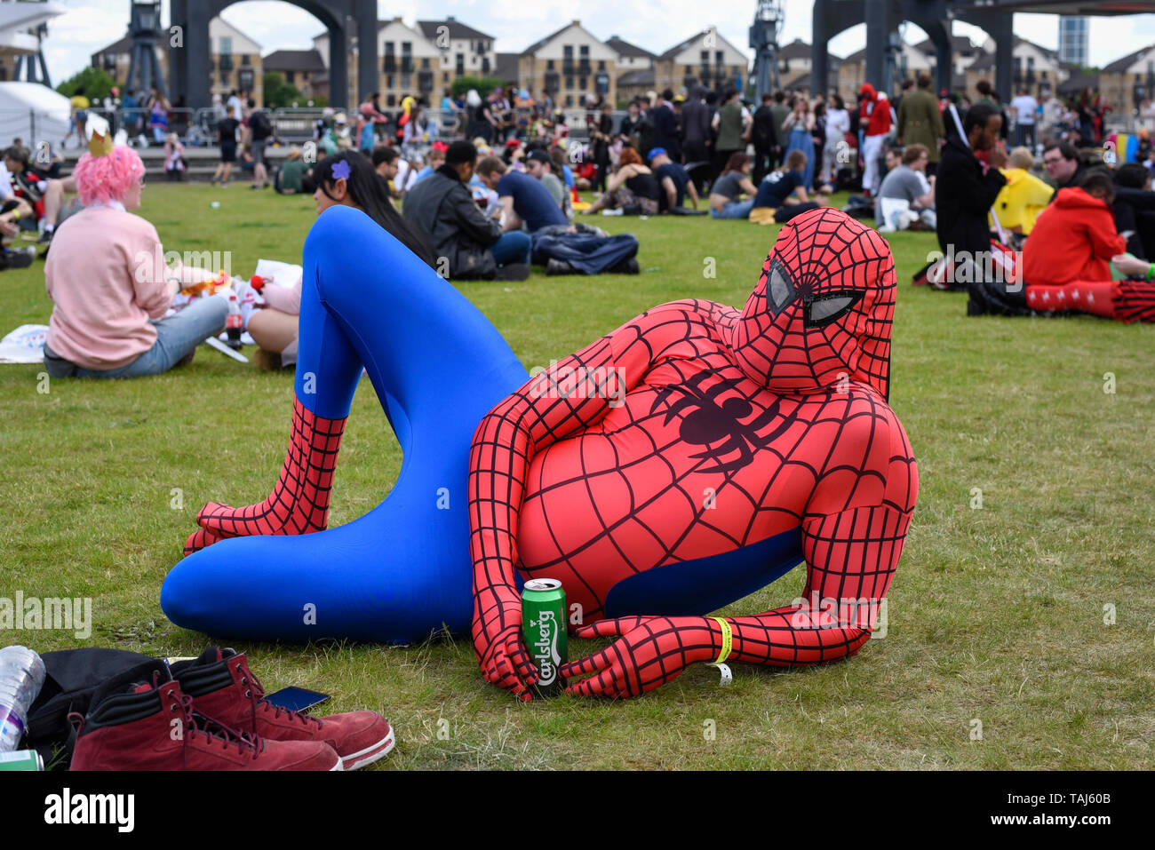 Spider man cosplayer hi-res stock photography and images - Alamy