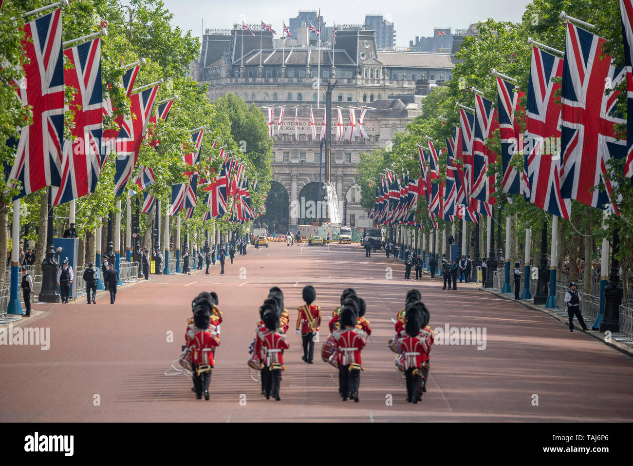 The Mall, London, UK. 25th May 2019. Regimental Bands parade on The ...