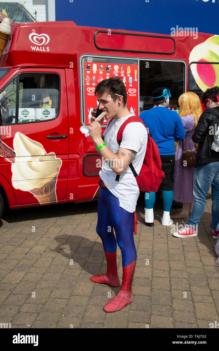 London, UK. 25th May, 2019. Comic Con fans on the second day of MCM ...