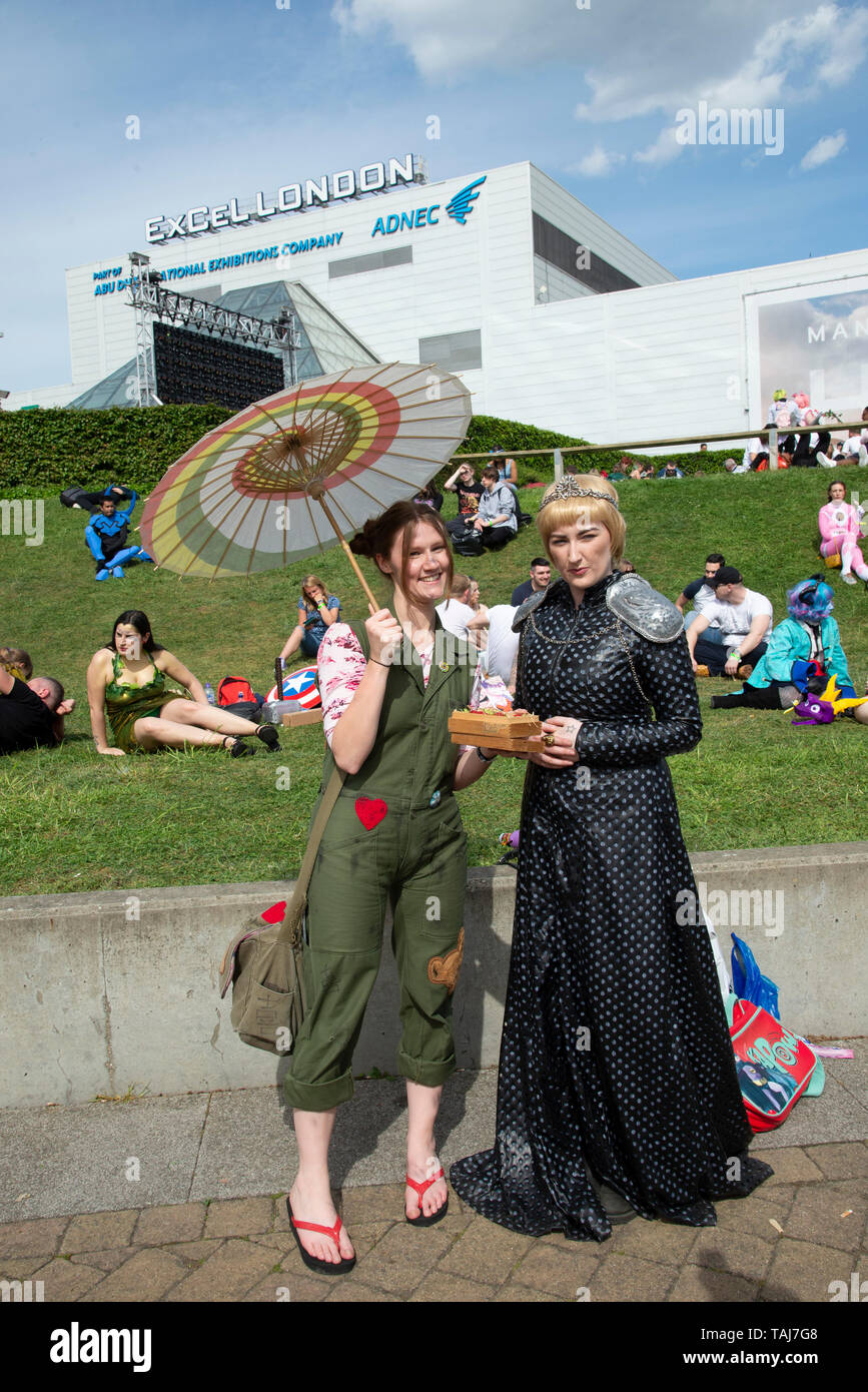 London, UK. 25th May, 2019. Comic Con fans on the second day of MCM ...