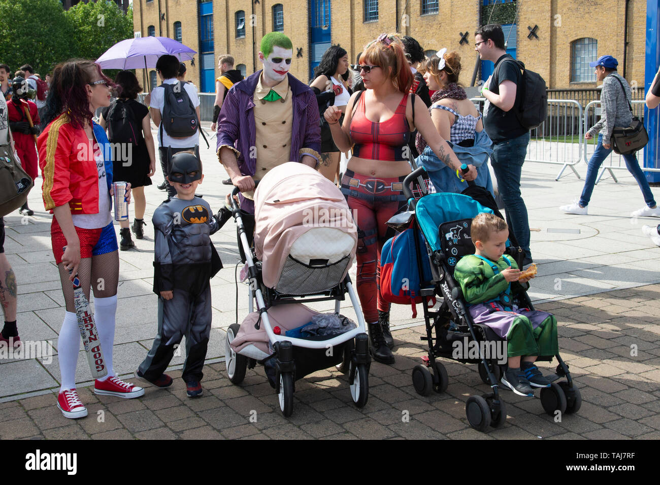 London, UK. 25th May, 2019. Comic Con fans on the second day of MCM ...
