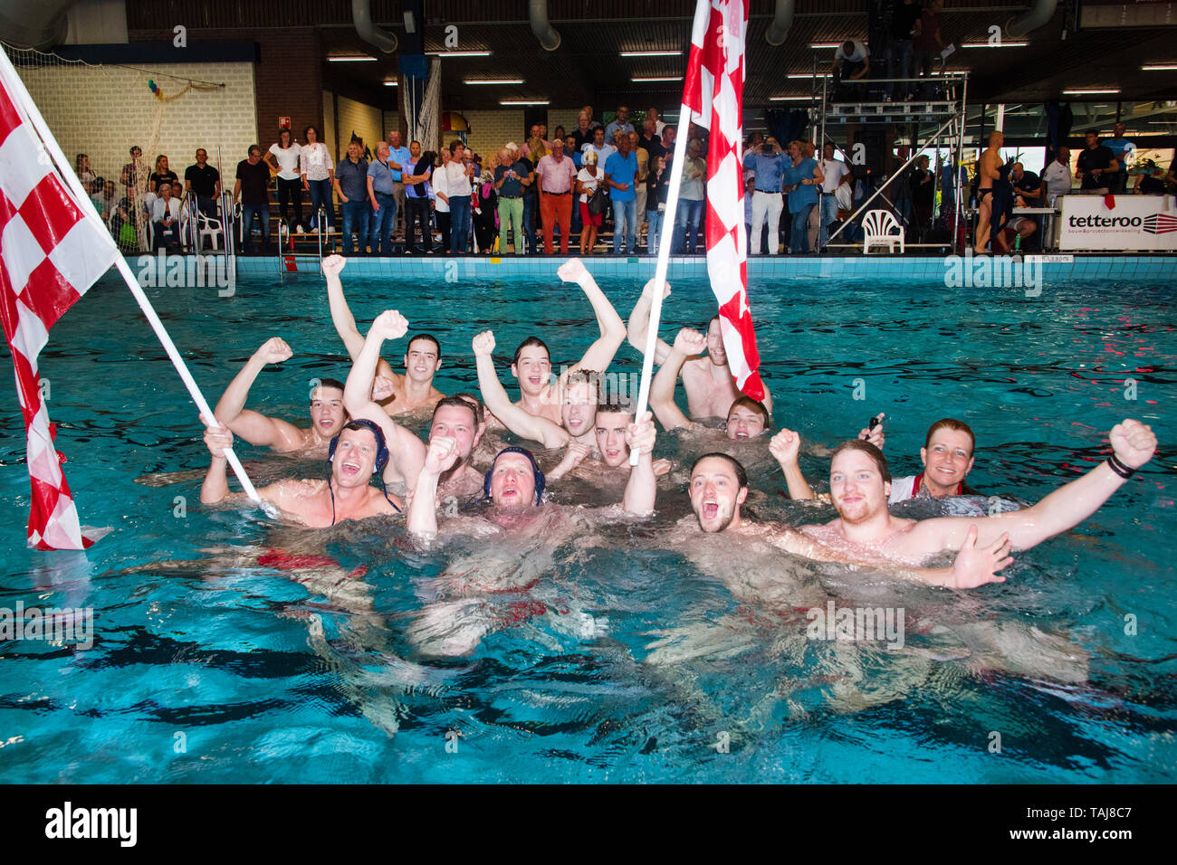 LEIDEN, 25-05-2019, Zwembad De Zijl, UZSC, during the premier league ...