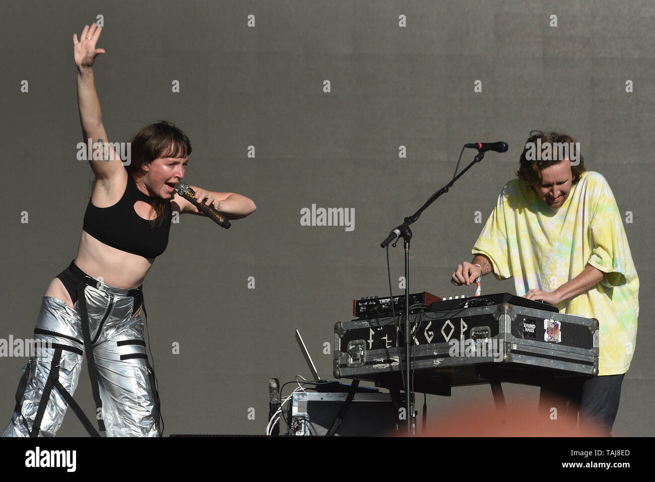 NAPA, CALIFORNIA - MAY 24: Amelia Meath and Nick Sanborn of Sylvan Esso ...