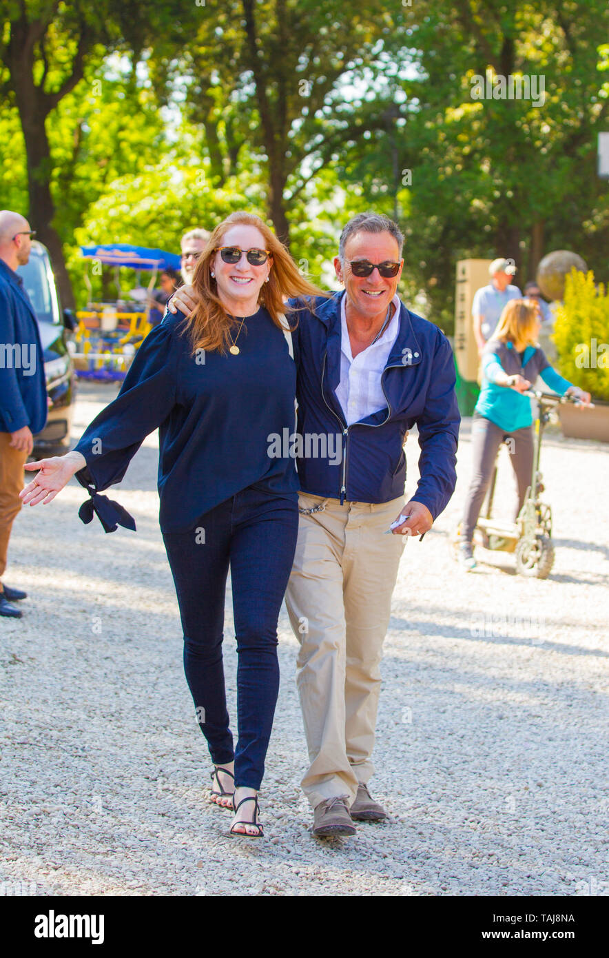 ***No WEB*** Rome, the famous American singer Bruce Springsteen ...