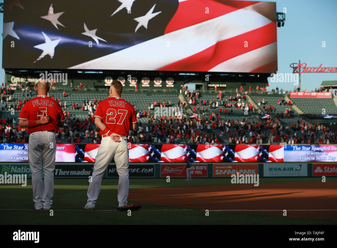 May 25, 2019: Los Angeles Angels first baseman Albert Pujols (5) and ...