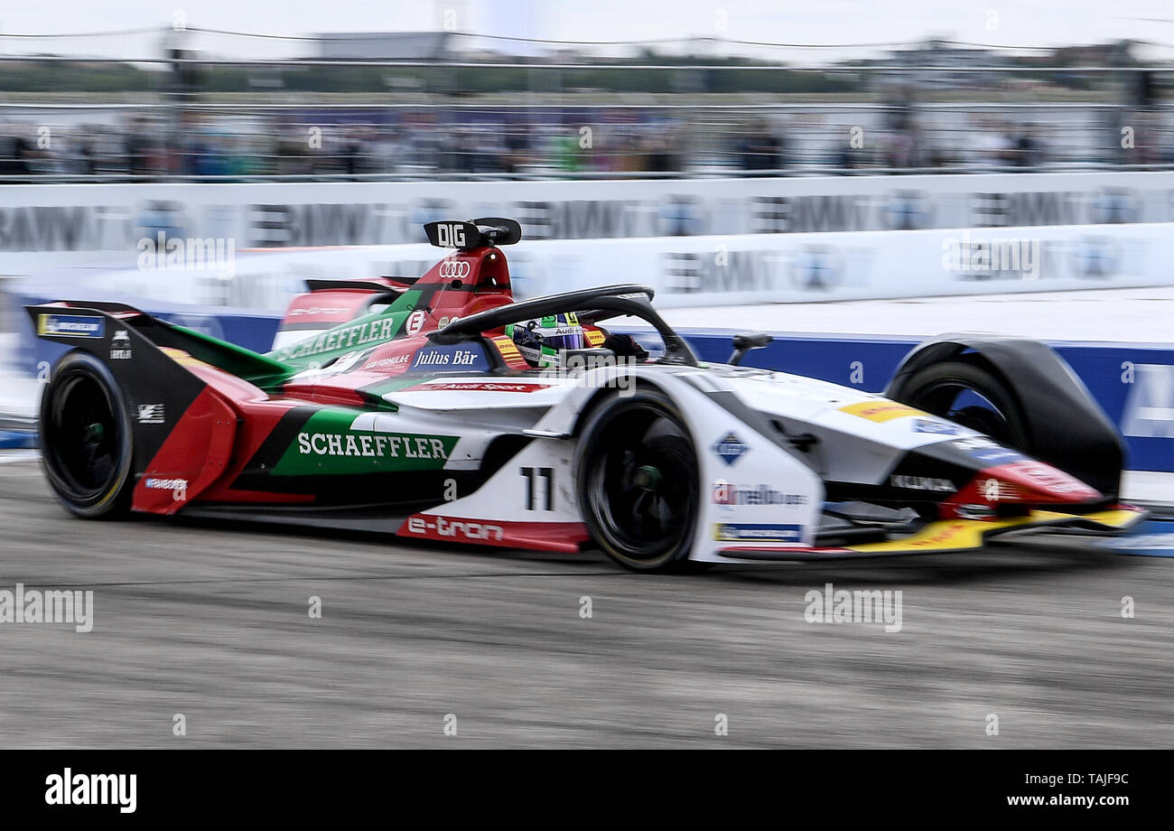 25 May 2019, Berlin: Motorsport: Formula E Championship, ePrix, race at ...