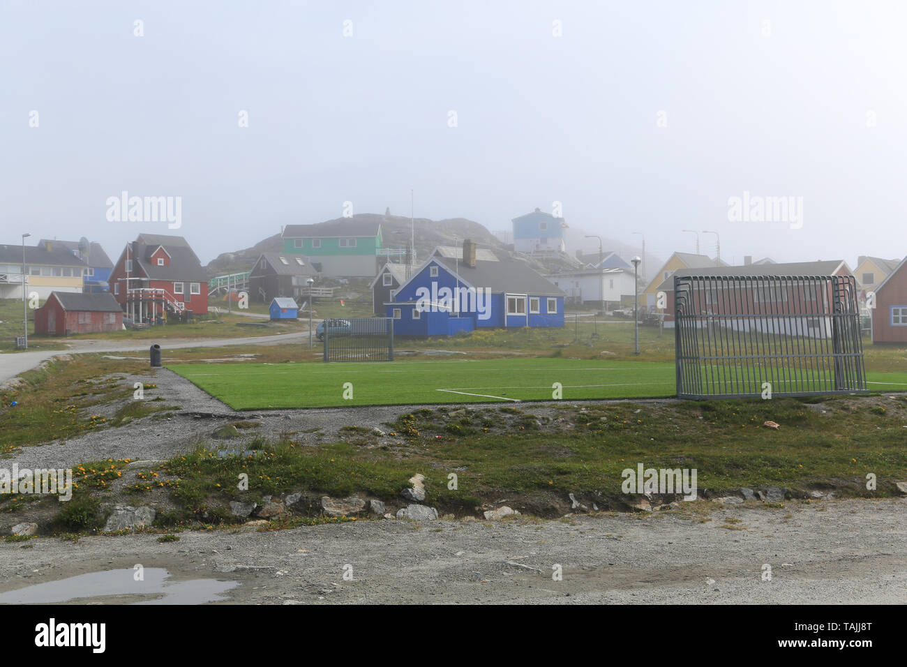 Foggy soccer field hi-res stock photography and images - Alamy