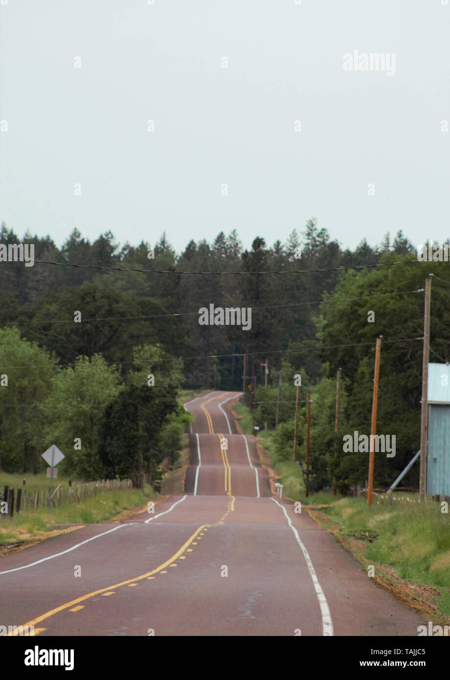 Dips in a road hi-res stock photography and images - Alamy