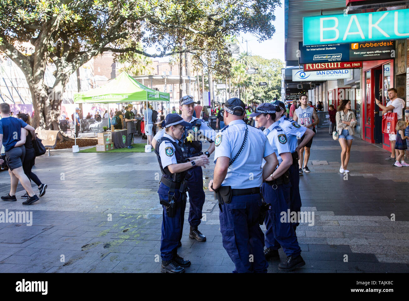 New South Wales Police Officers On Patrol During Taste Of Manly Food