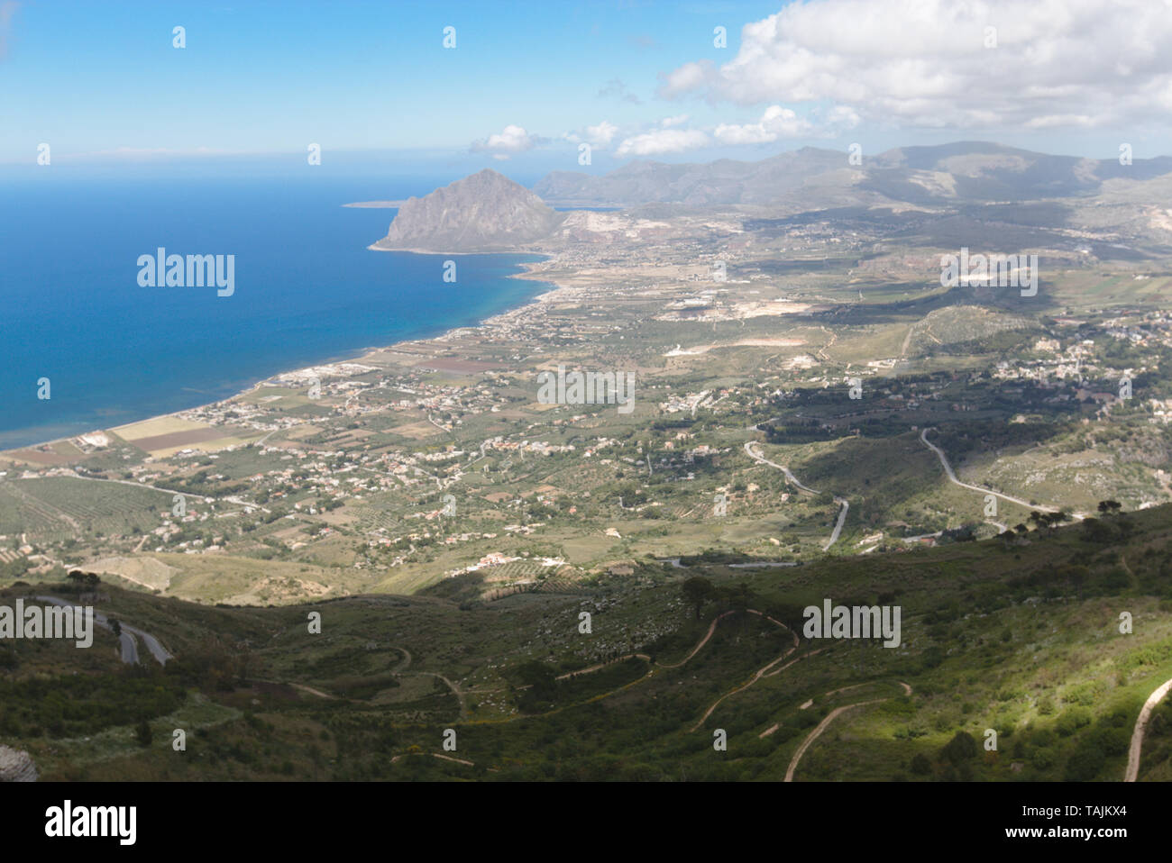 Erice aerial hi-res stock photography and images - Alamy
