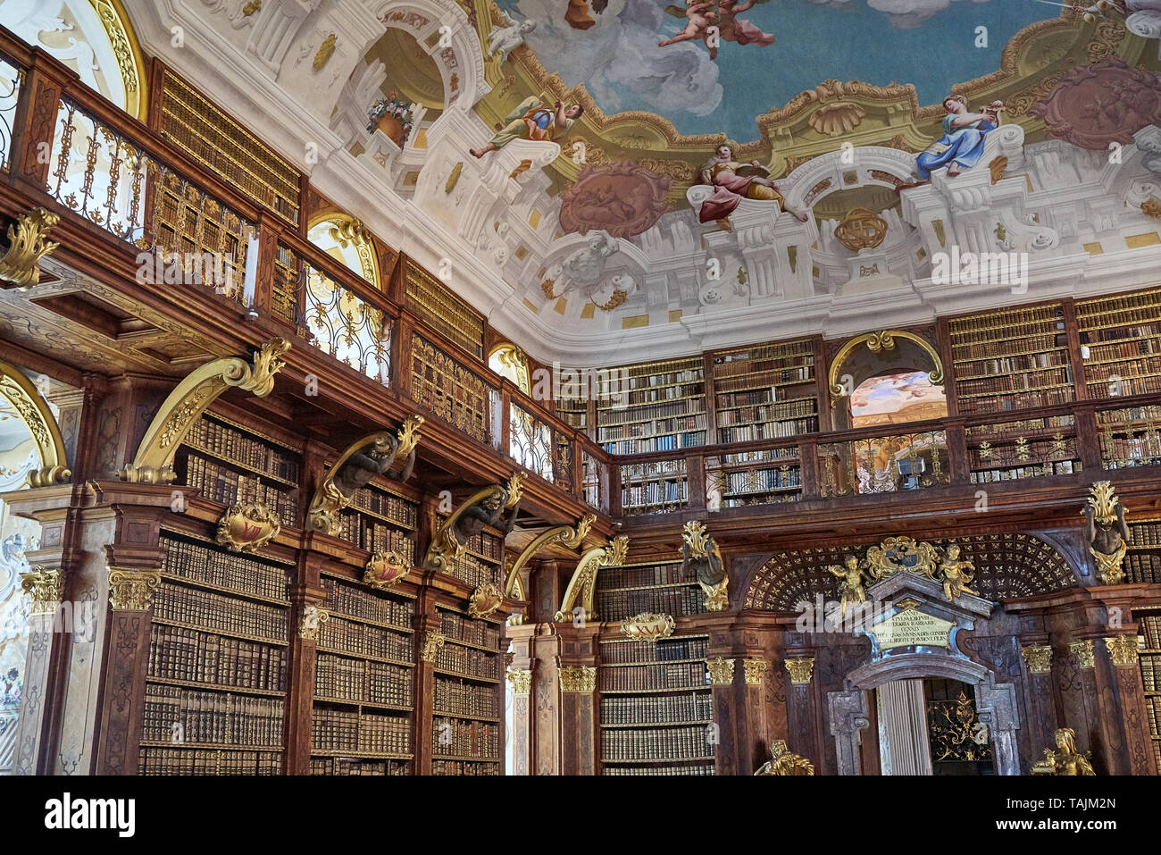 Melk abbey library austria hi-res stock photography and images - Alamy