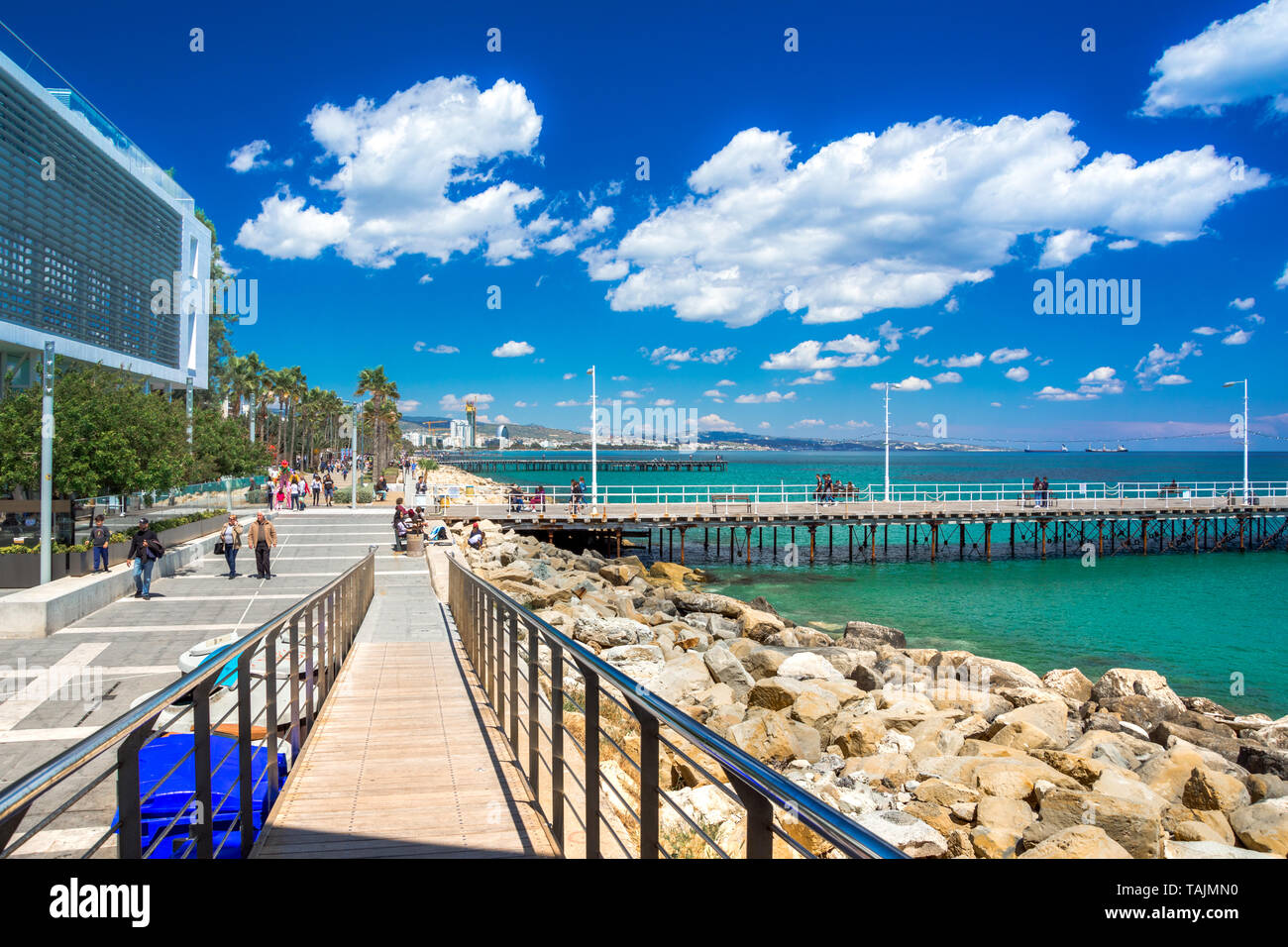 Cyprus limassol beach promenade High Resolution Stock Photography and ...