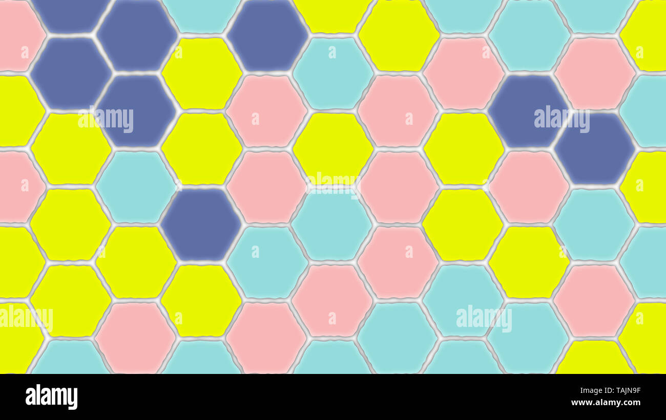 Abstract hexagon pattern background with copy space for text and advertisements. Geometric ...