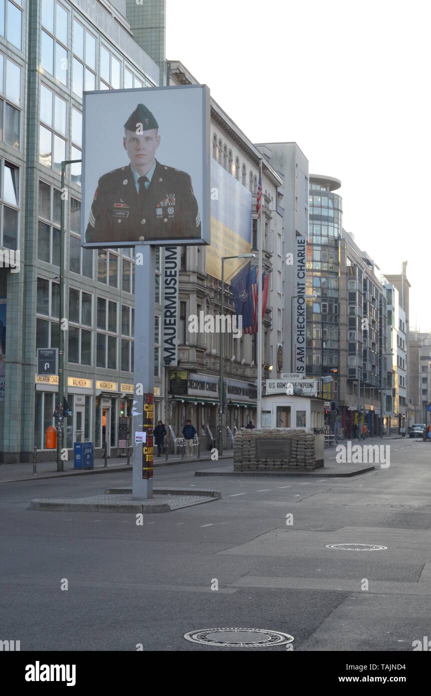 Checkpoint Charlie was an important roadblock located in Berlin between ...