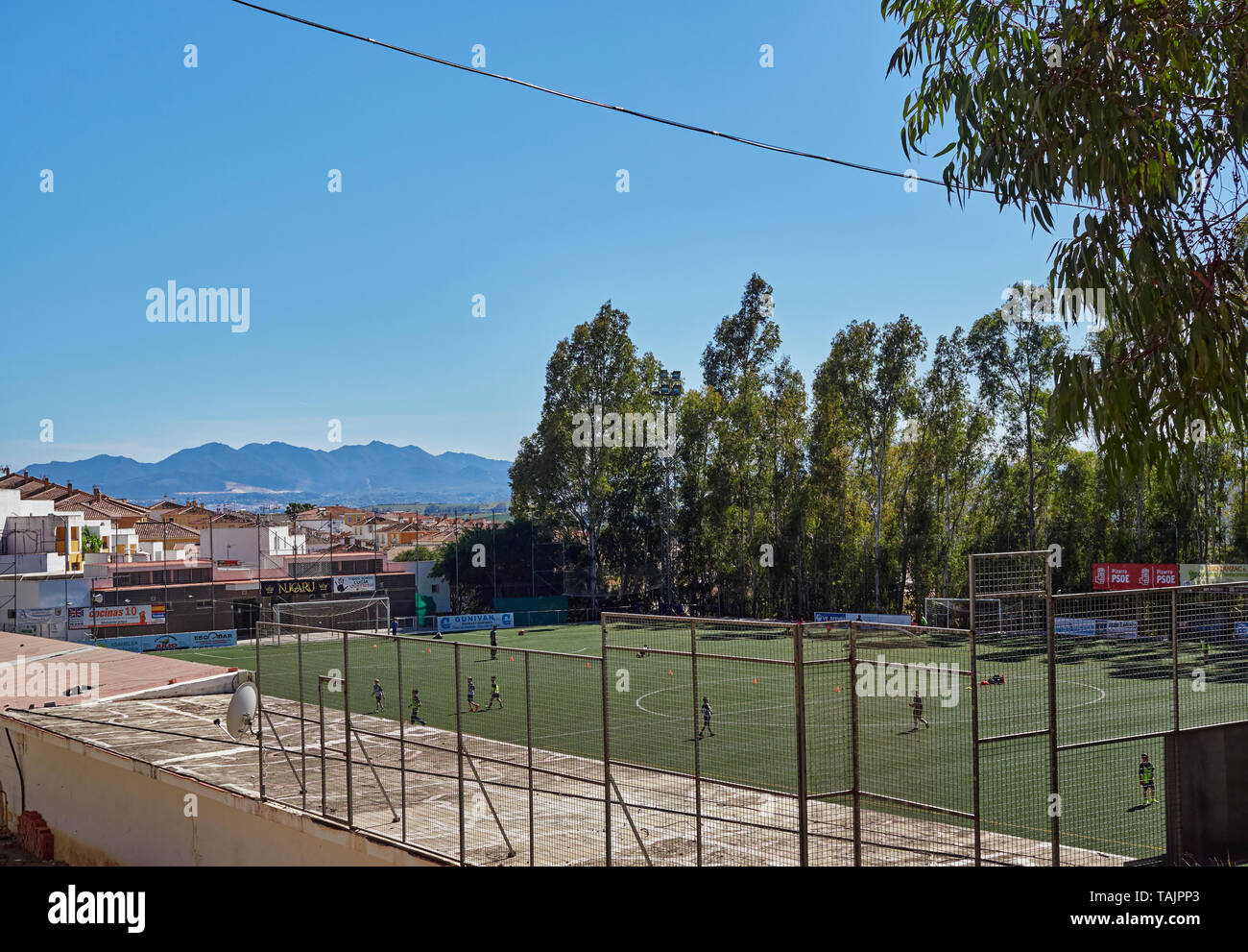 Football pitch advertising hi-res stock photography and images - Alamy