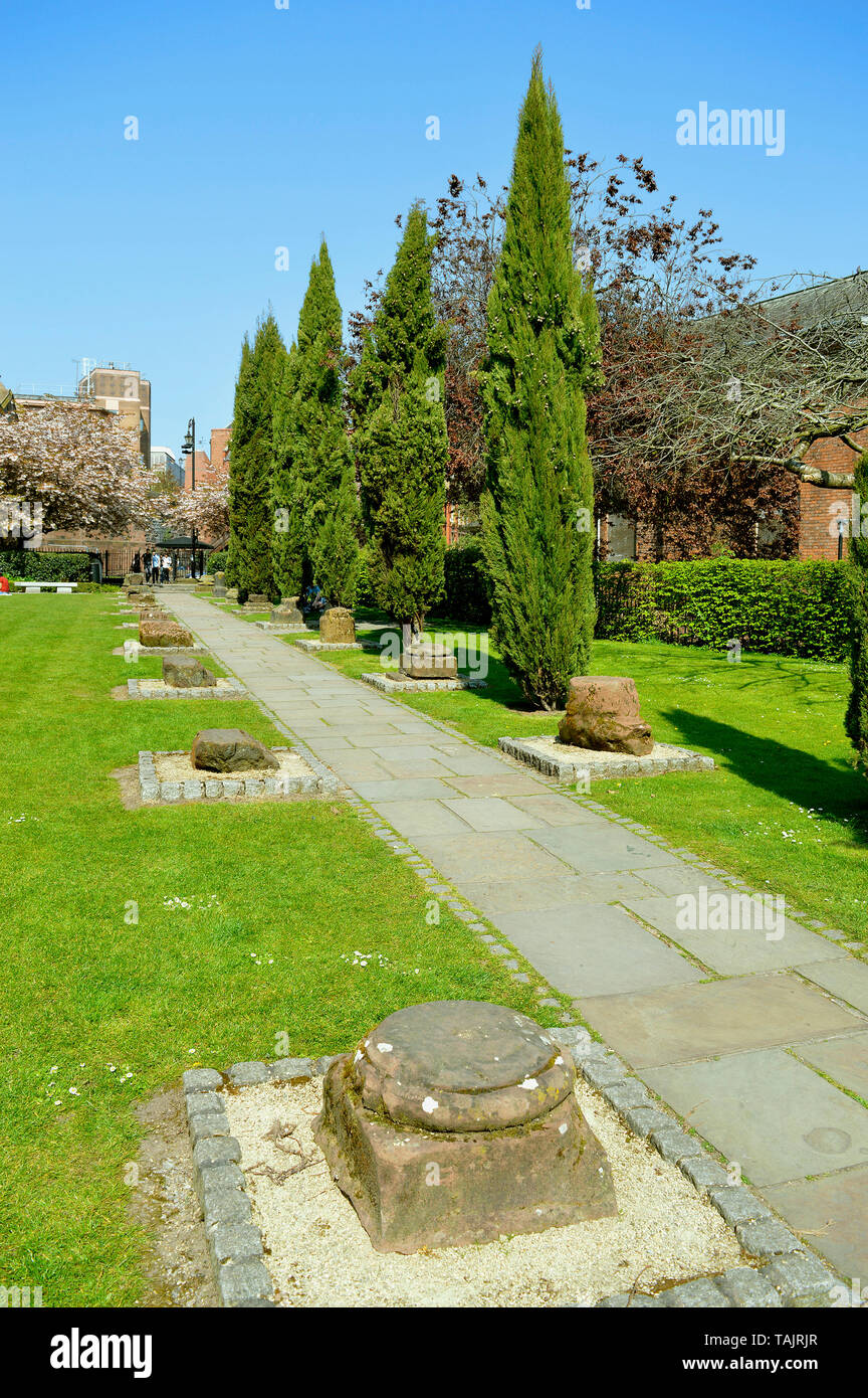 Roman Gardens in Chester were laid out in 1949 to display the Roman ...
