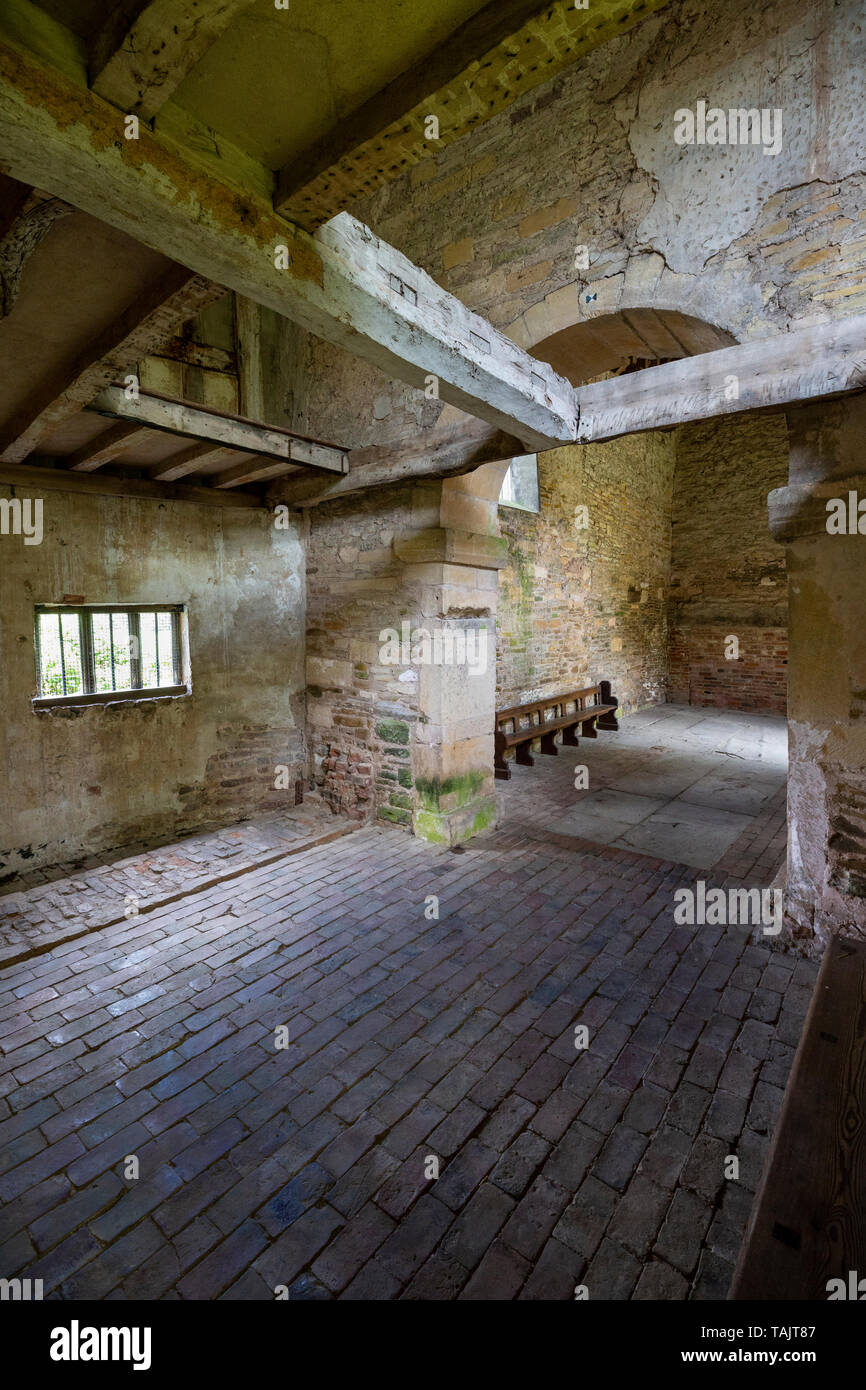 The interior of Odda's 11th Century Saxon Chapel at Deerhurst ...